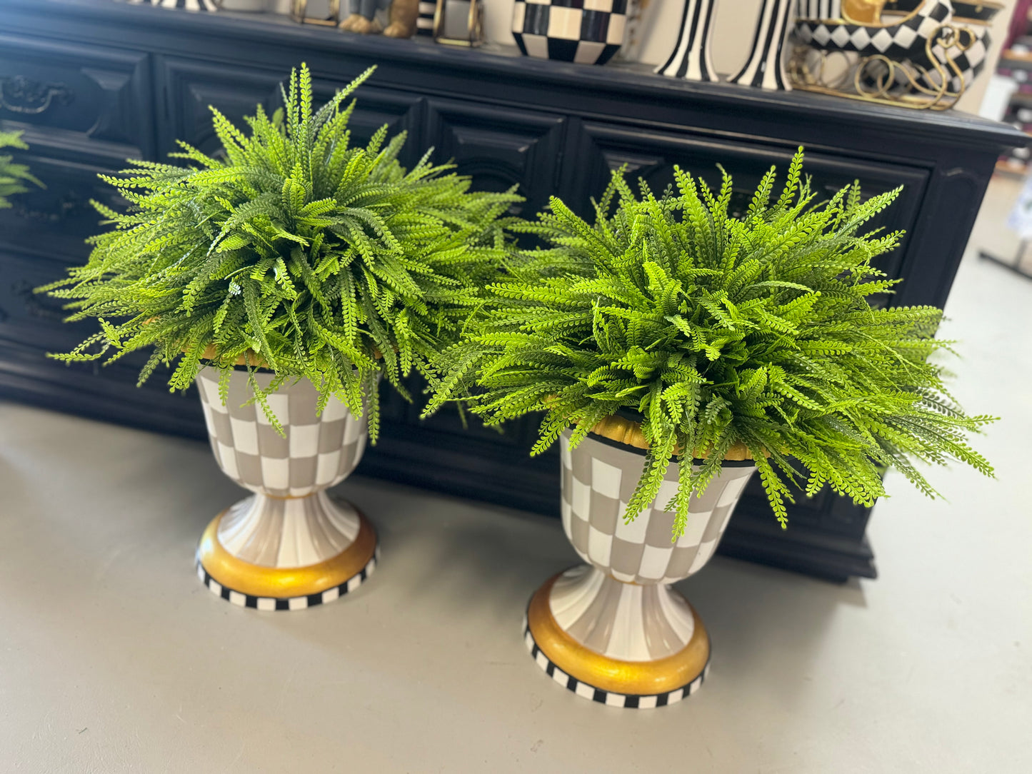 Beaded Fern Grass halves (planters sold separately) – Courtney’s